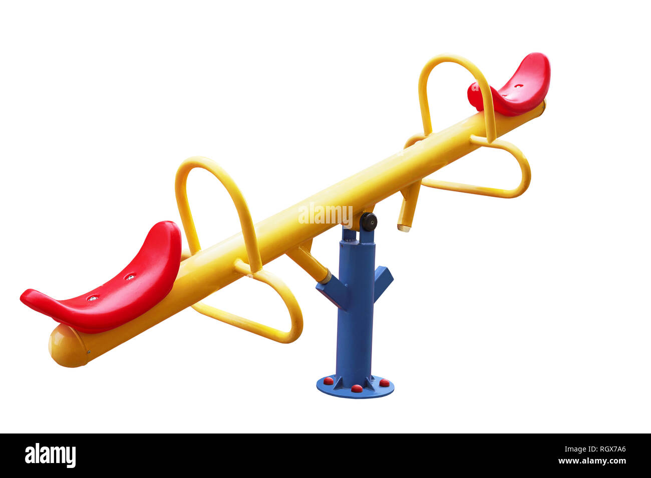 Illustration of isolated see saw on white background Stock Photo - Alamy