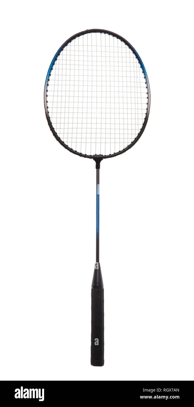 Badminton racket isolated on a white background Stock Photo - Alamy