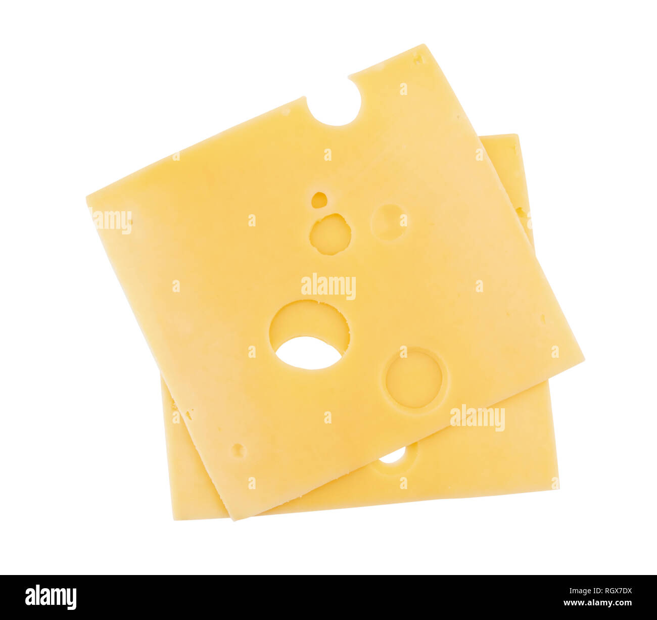 cheese slice isolated on a white background Stock Photo - Alamy