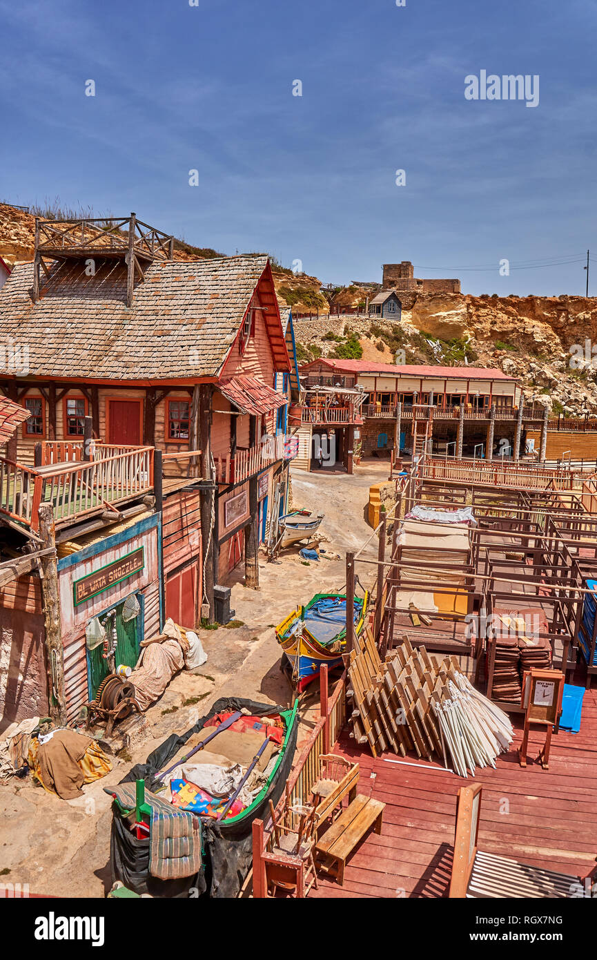 Scenic view from the Popeye village. Also known as Sweethaven Village ...