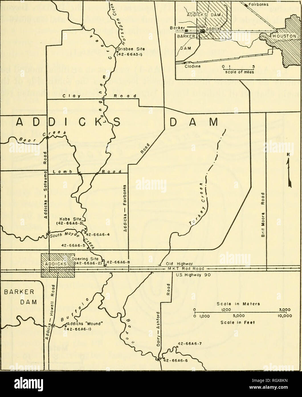 Buffalo bayou map hi-res stock photography and images - Alamy