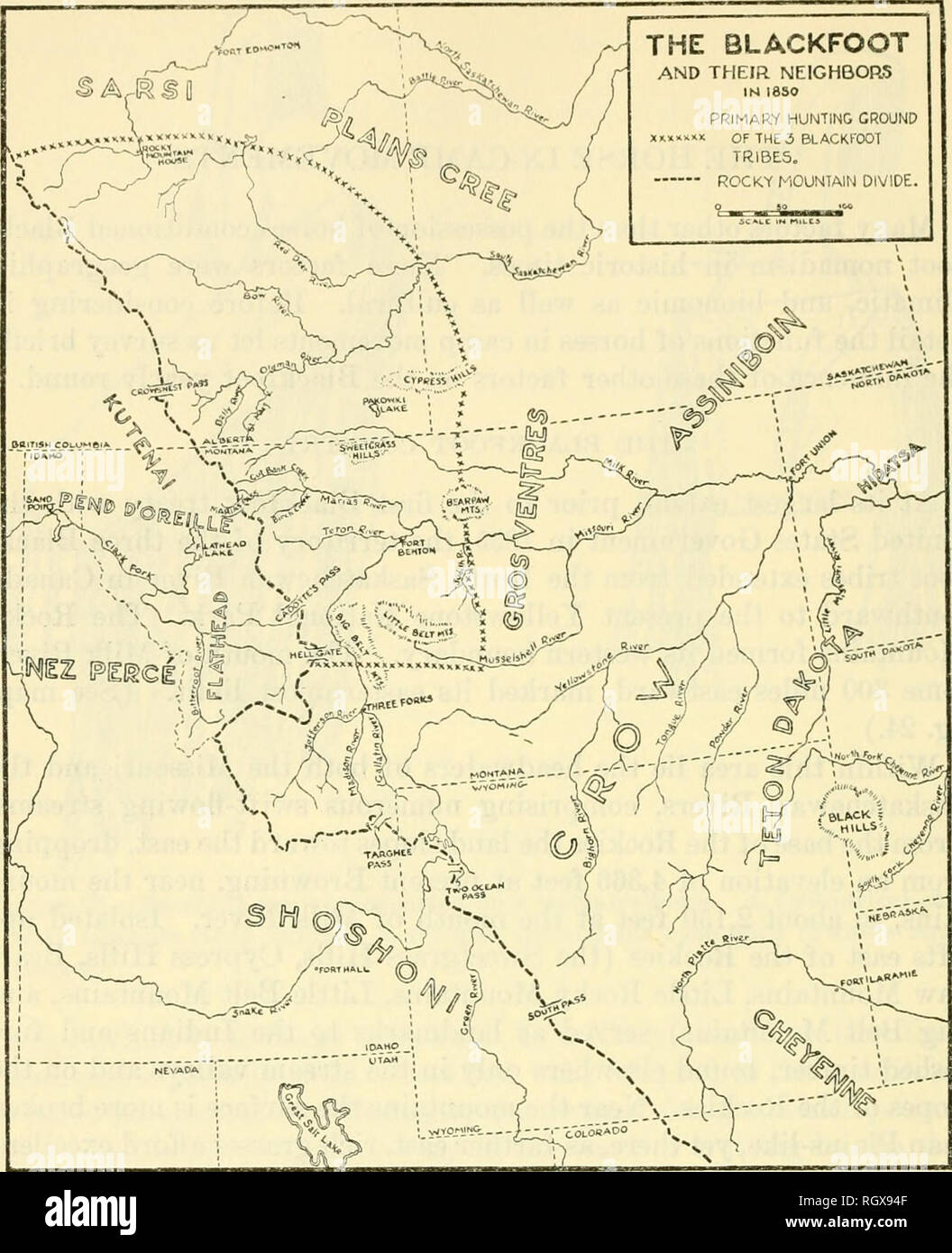 Map of blackfoot hi-res stock photography and images - Alamy