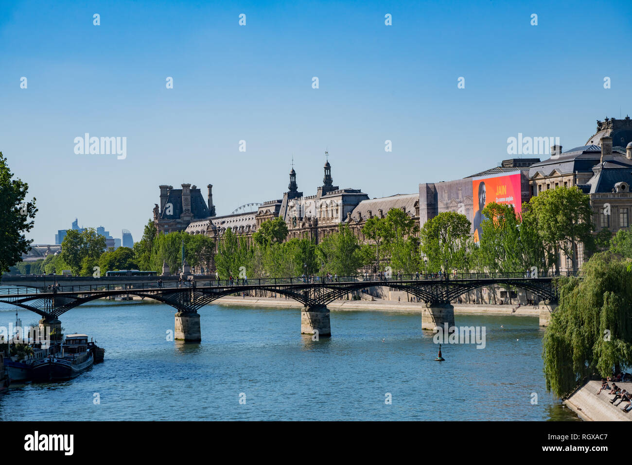 Beautiful cityscape with the famous Seine river at Paris, France Stock ...