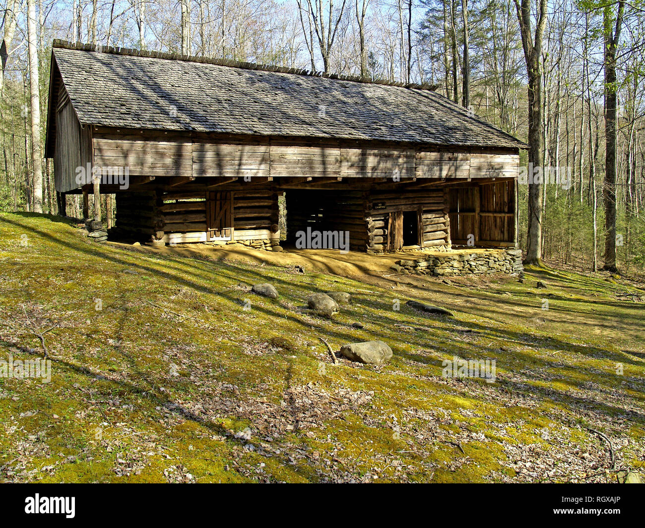 Messer Barn,Great Smoky Mountain National Park,Tennessee Stock Photo ...