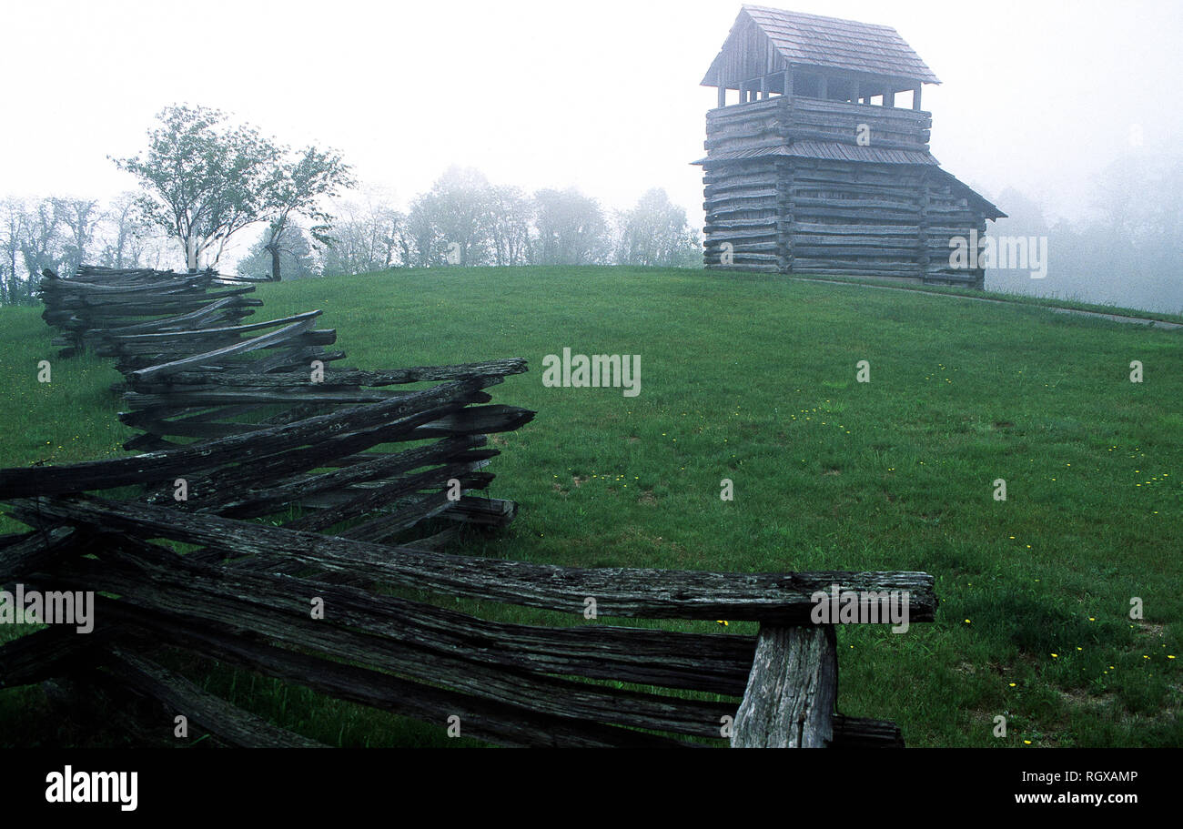 Groundhog Mountain Observatory,Blue Ridge Parkway,North Carolina Stock ...