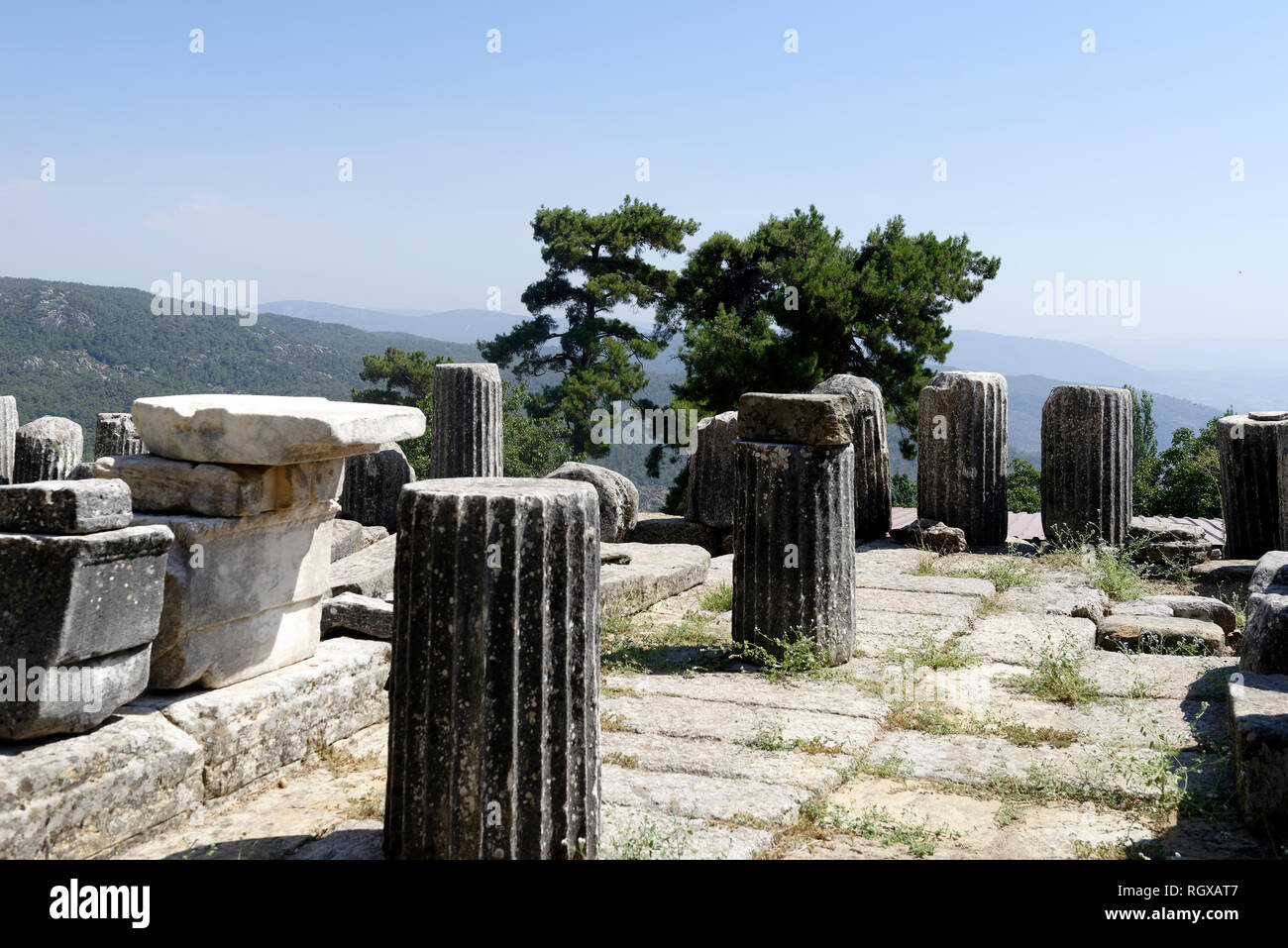 The Temple of Zeus Stratios dating from the 4th century BC, Labranda ...