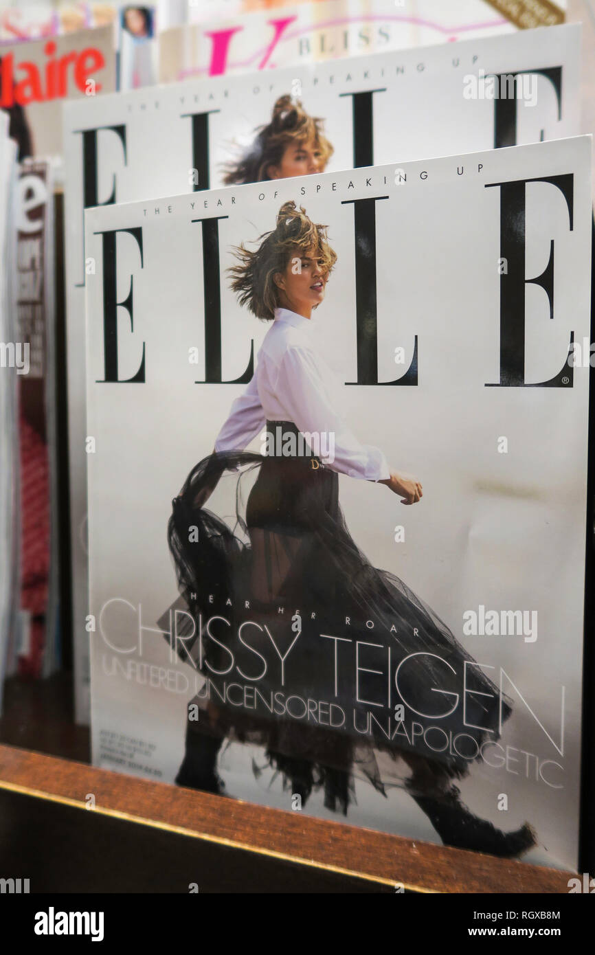 Magazine Stand Featuring Magazine Covers, NYC, USA Stock Photo - Alamy