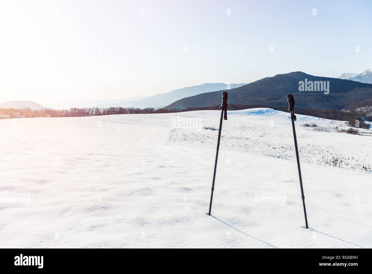 Ski sticks hi-res stock photography and images - Alamy