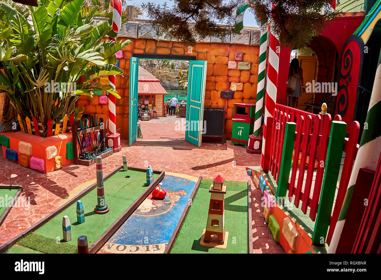 Colorful Popeye Village view. Popeye Village is the most popular ...