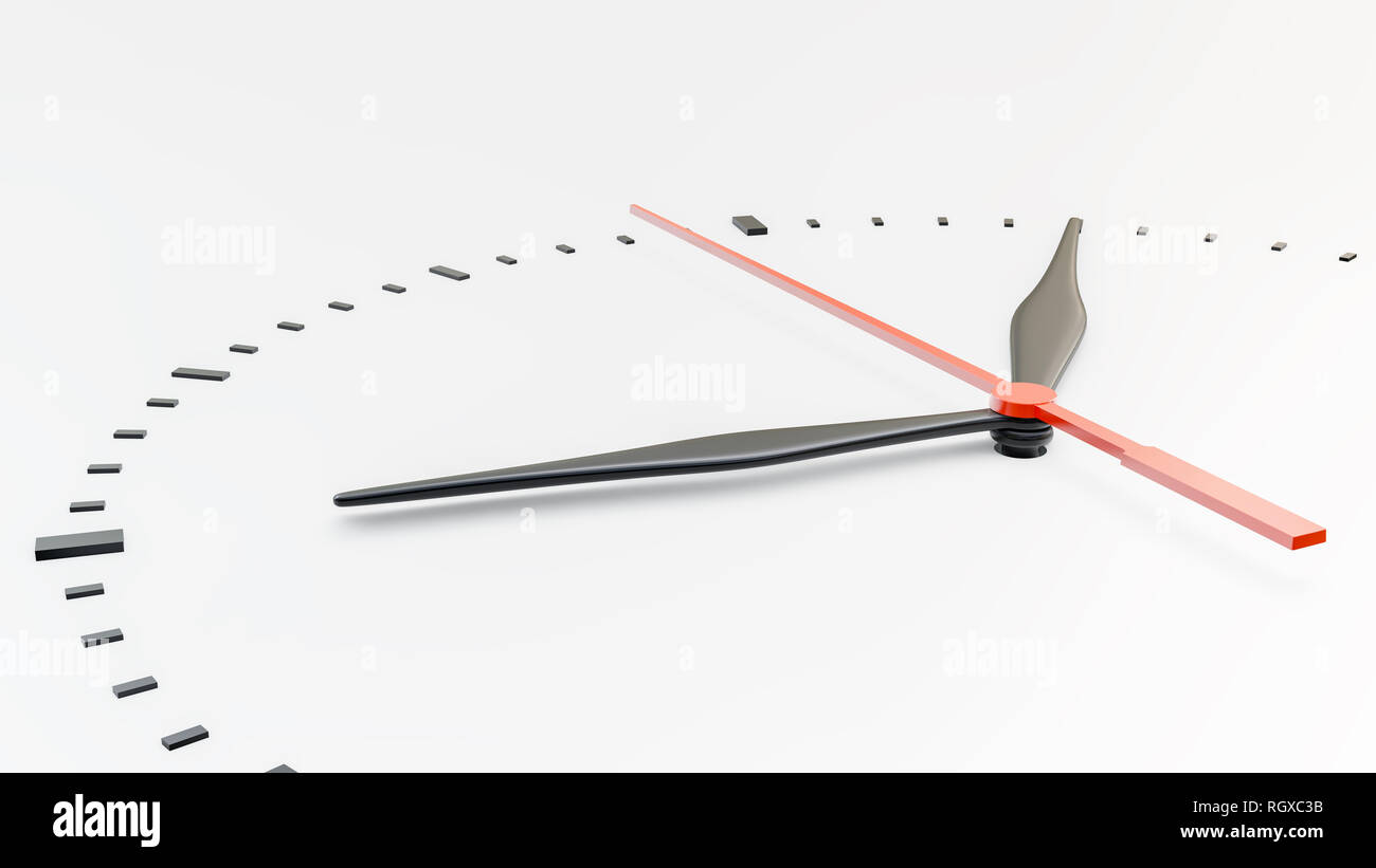 Clock face. Isolated on white background Stock Photo - Alamy