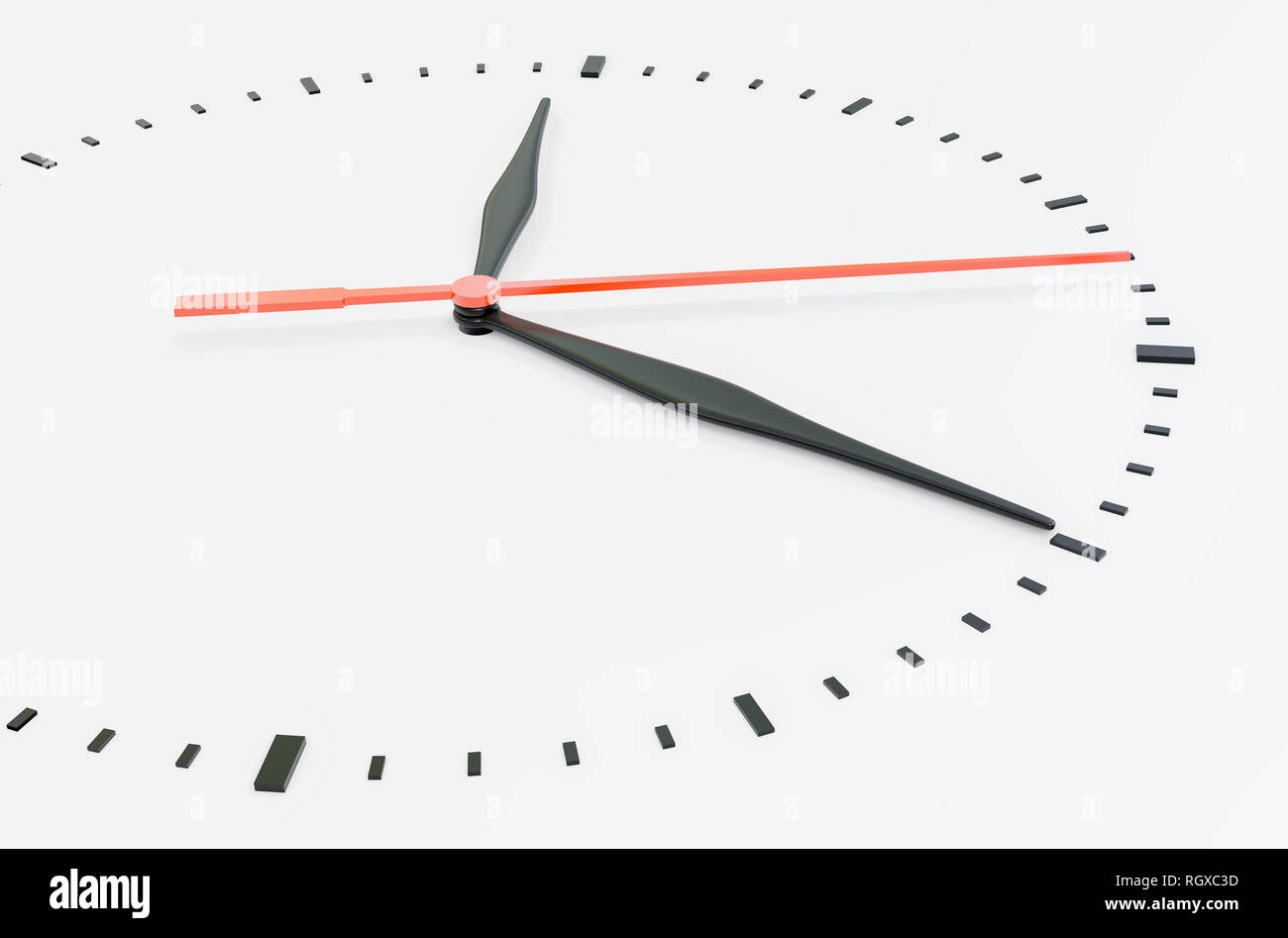 Clock face. Isolated on white background Stock Photo - Alamy