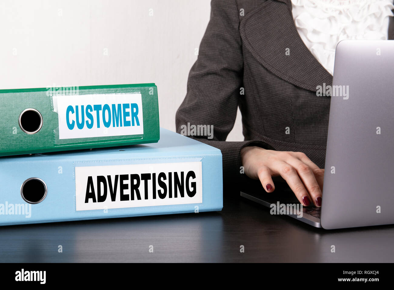 Customer and Advertising concept Stock Photo - Alamy