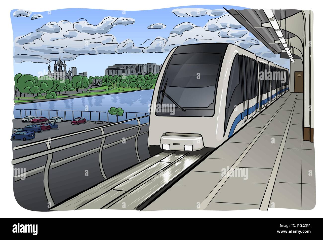 Hand drawn high light Cut Out Stock Images & Pictures - Alamy