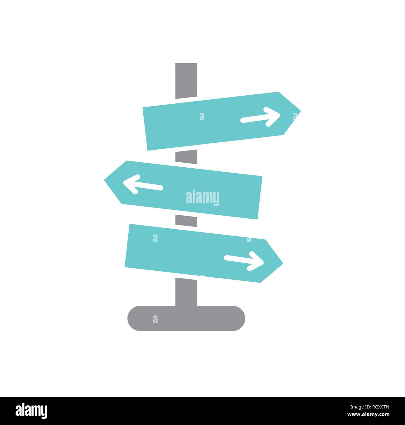 Route icon on white background for graphic and web design, Modern ...