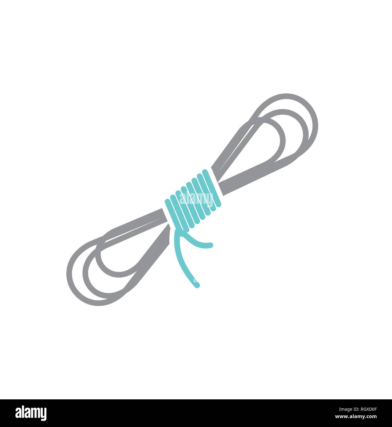 Climbing rope icon on white background for graphic and web design ...