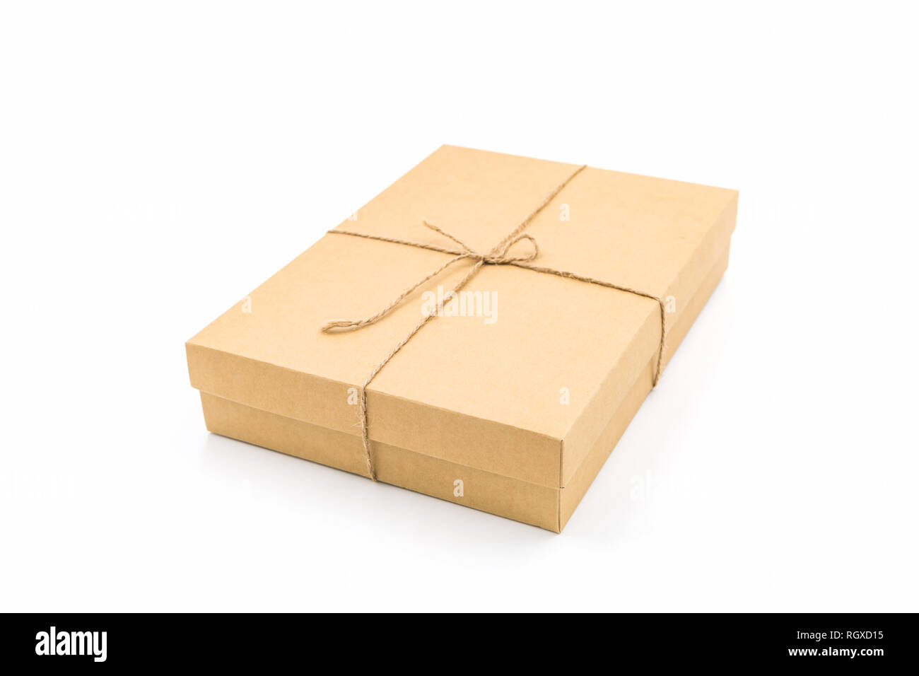 Cardboard wrapped brown paper tied Cut Out Stock Images & Pictures - Alamy