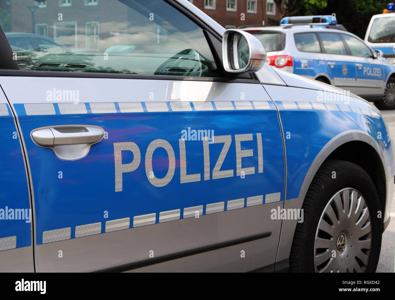 German police car Stock Photo - Alamy