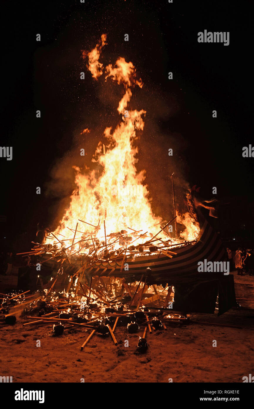 The 2019 Up Helly Aa fire festival held in Lerwick Shetland in January ... The 2019 Up Helly Aa fire festival held in Lerwick Shetland in January ...