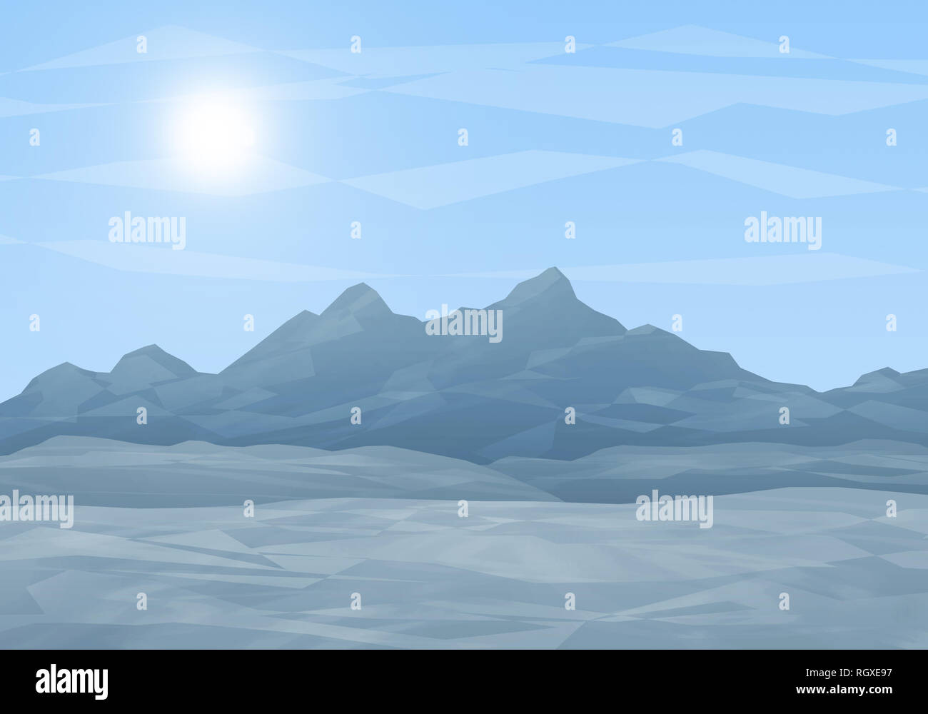 Snow mountain cartoon design hi-res stock photography and images - Alamy