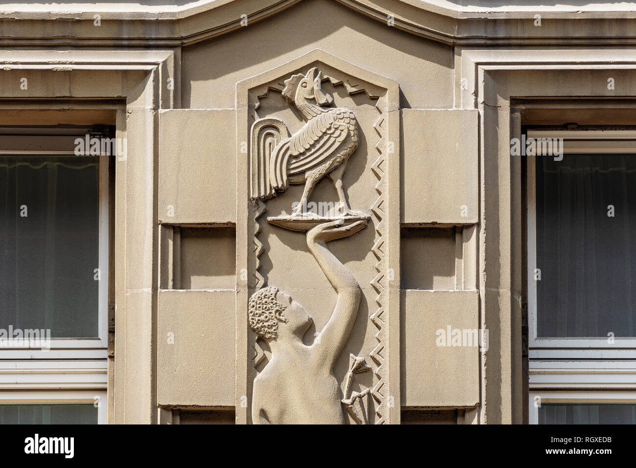 Art Deco facade in the old town of Bern, Switzerland Stock Photo - Alamy