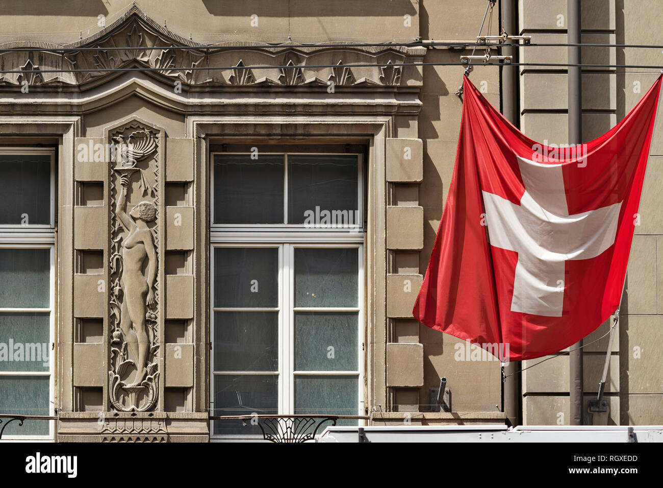 Art Deco facade in the old town of Bern, Switzerland Stock Photo - Alamy
