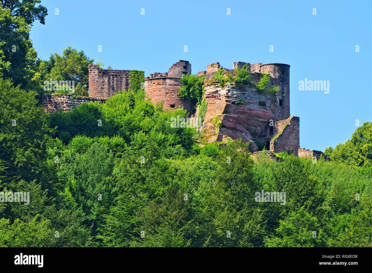 Castle ruin neudahn hi-res stock photography and images - Alamy