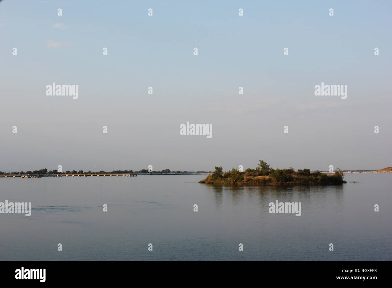 Aliakmonas or Haliacmon river and Dam in North Greece Stock Photo - Alamy