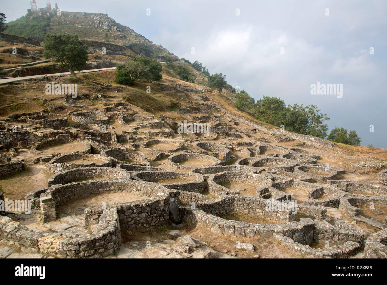 Castro de Santa Trega Village, La Guarda, Galicia, Spain Stock Photo ...
