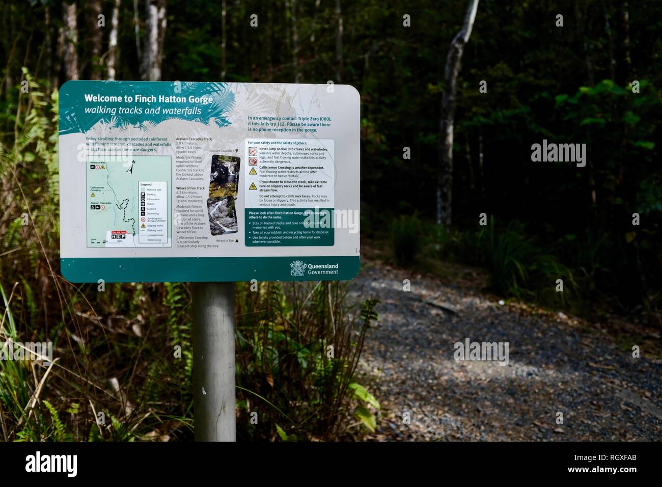 Welcome to finch hatton gorge sign, Finch Hatton, Queensland 4756 ...