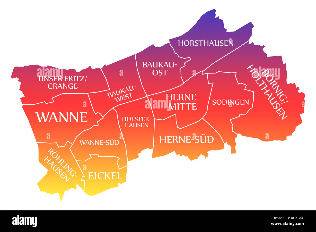 Download Map Herne: Stadtplan Herne Mitte – BDNE