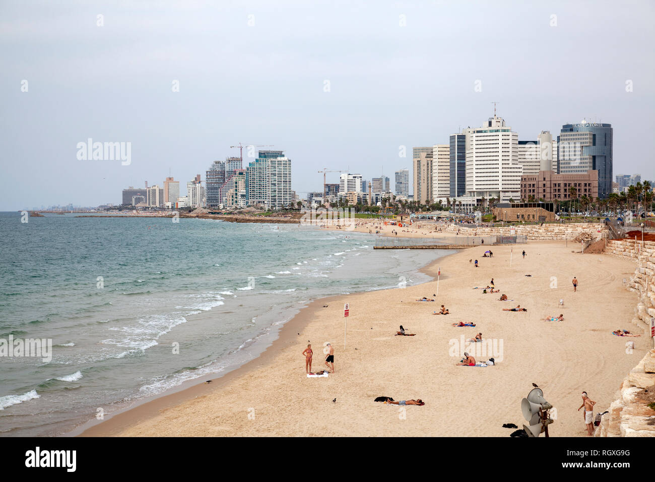 Tel Aviv Beaches in Israel Stock Photo - Alamy