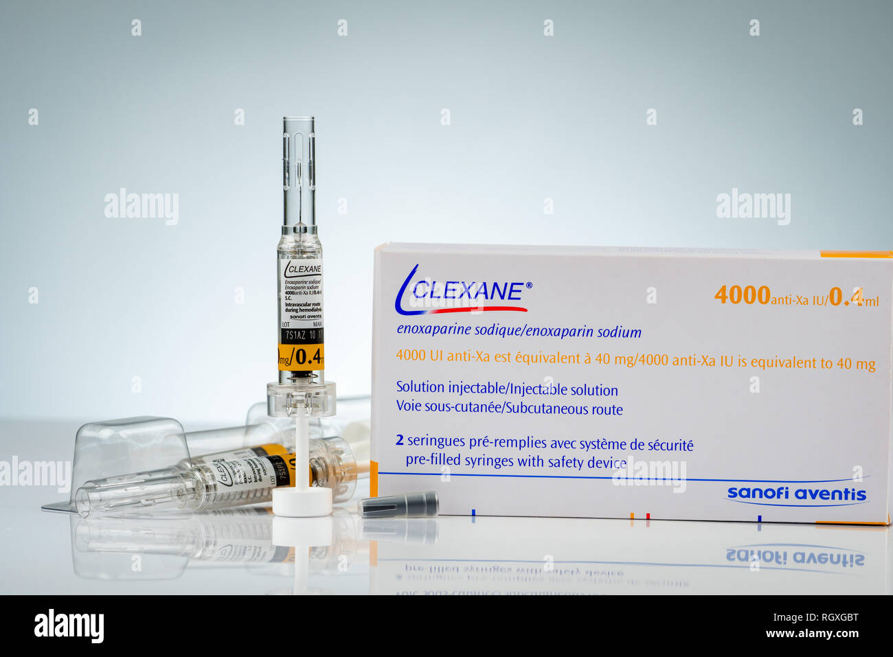 CHONBURI, THAILAND-OCTOBER 11, 2018 : Clexane Syringes solution for ...