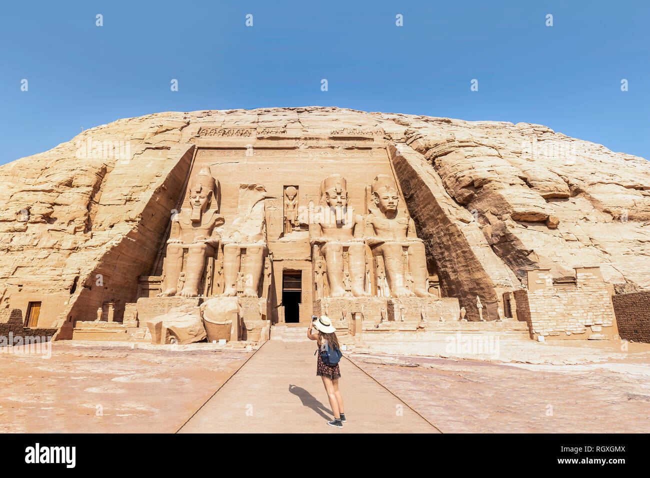 Abu Simbel, the Great Temple of Ramesses II, Egypt Stock Photo - Alamy