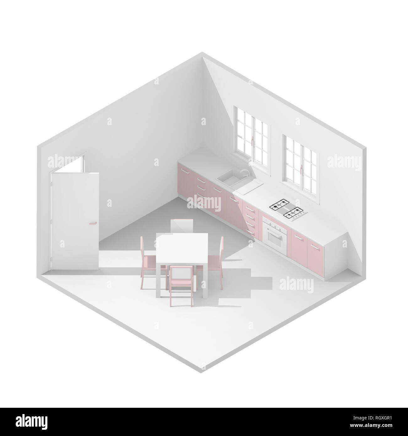 3d rendering building plan hi-res stock photography and images - Alamy