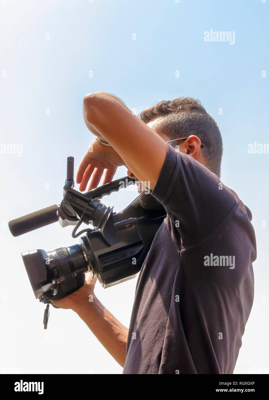 Egyptian boy camera hi-res stock photography and images - Alamy