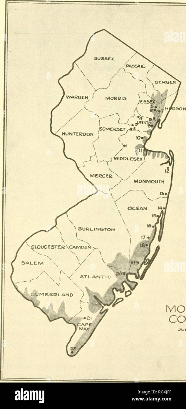Map of tuckerton hi-res stock photography and images - Alamy