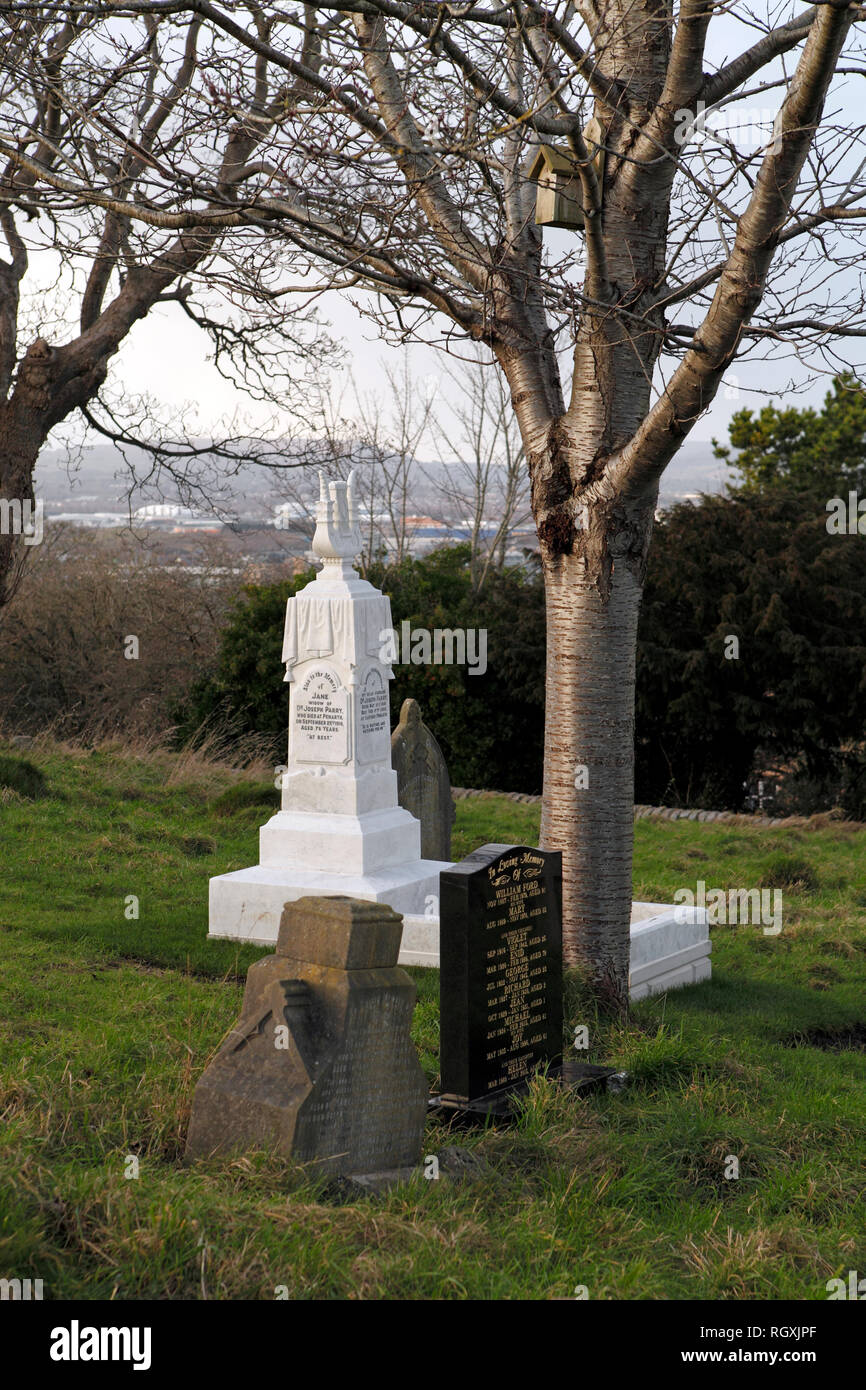 The grave and memorial to Dr Joseph Parry, composer. 1841-1903. St ...