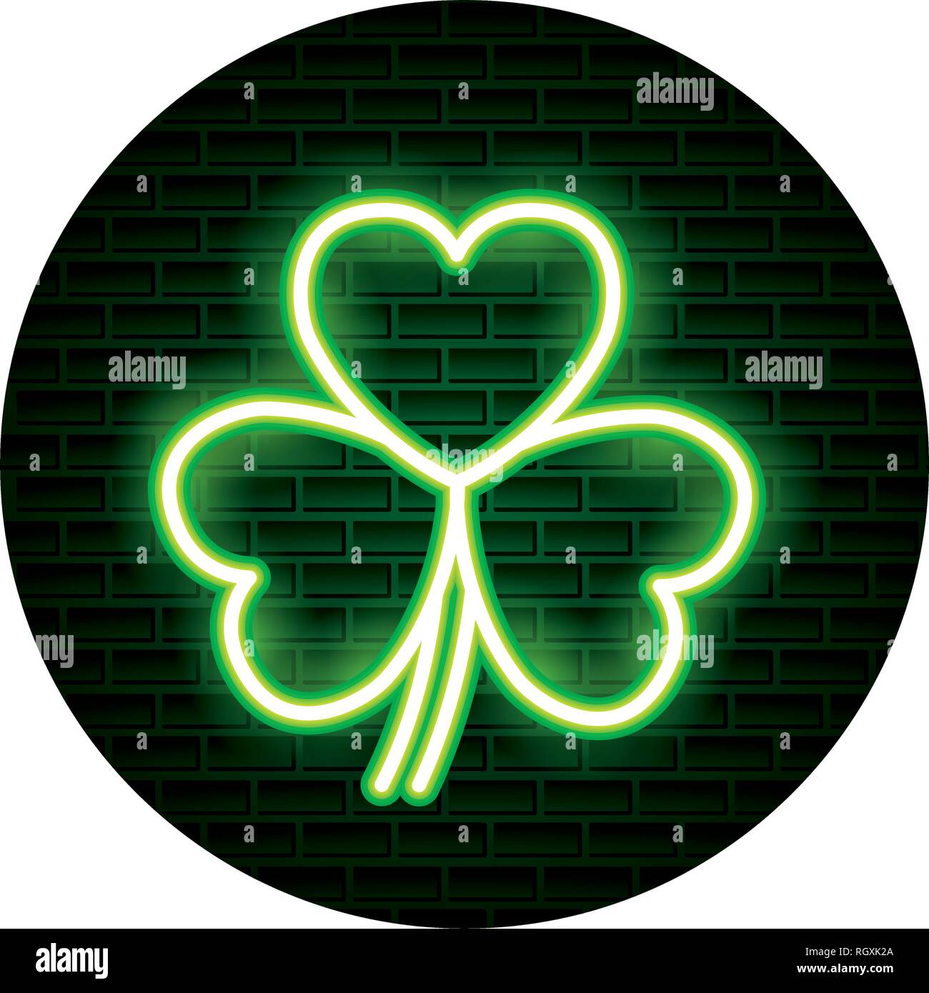 st patricks day neon Stock Vector Image & Art - Alamy