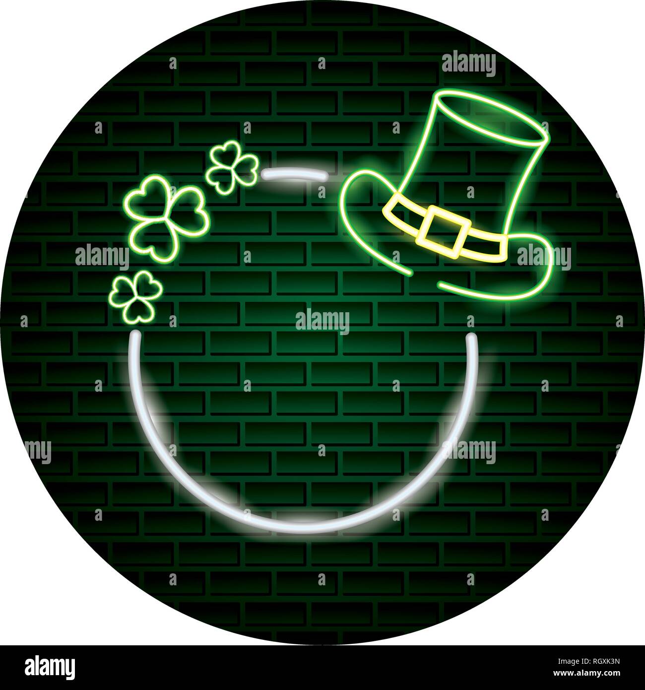 st patricks day neon Stock Vector Image & Art - Alamy