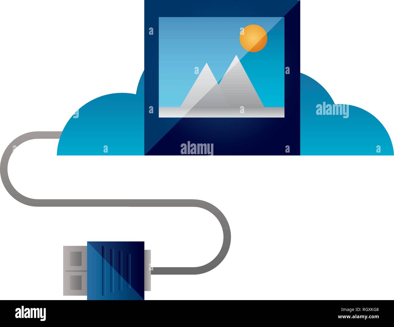 cloud computing connector Stock Vector Image & Art - Alamy