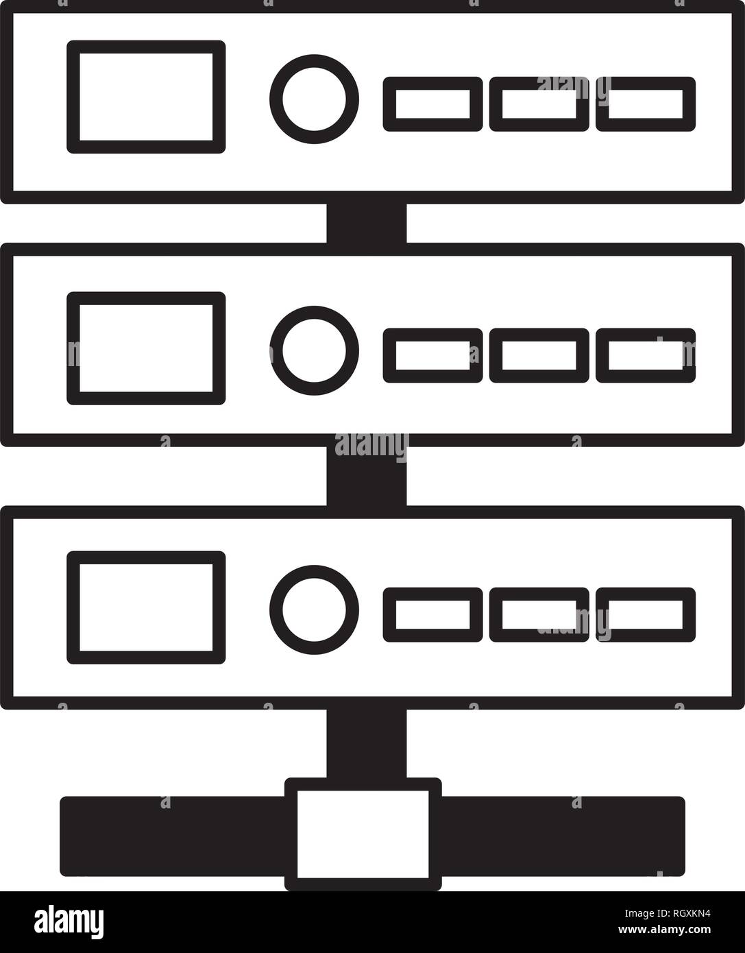 database center server Stock Vector Image & Art - Alamy