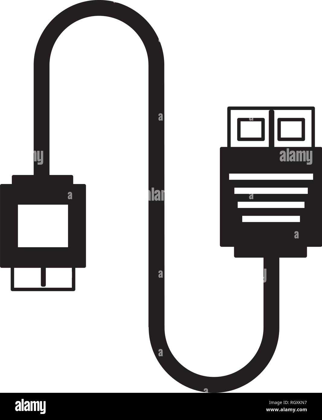 cable connector for computer Stock Vector Image & Art - Alamy
