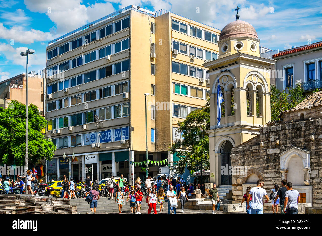 Ermou pedestrian street greece hi-res stock photography and images - Alamy