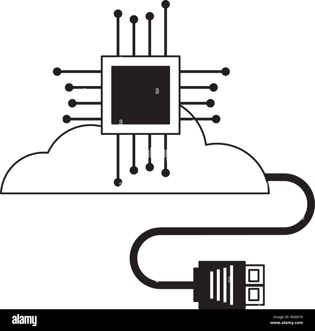 cloud computing connector Stock Vector Image & Art - Alamy