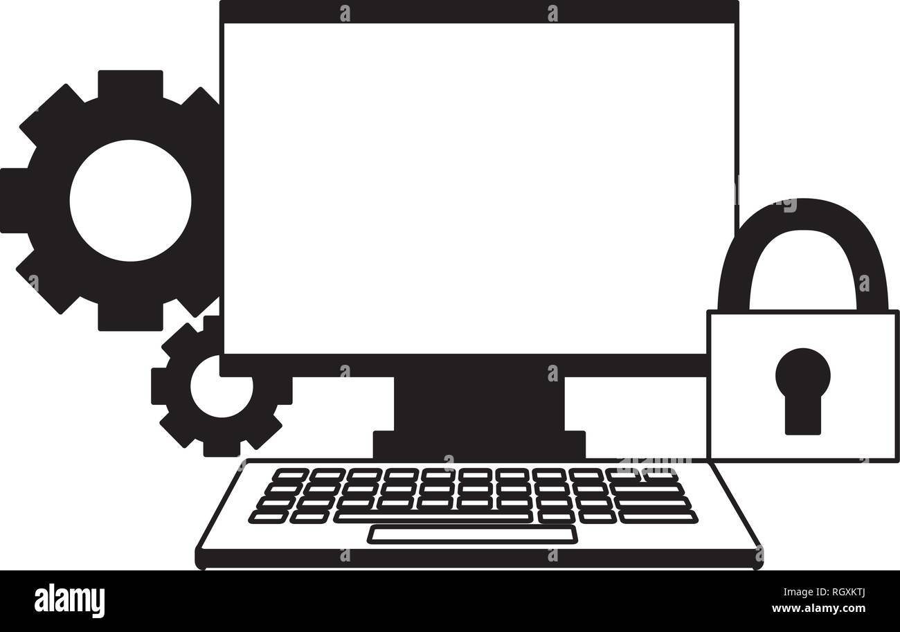 Monitor setting Stock Vector Images - Alamy