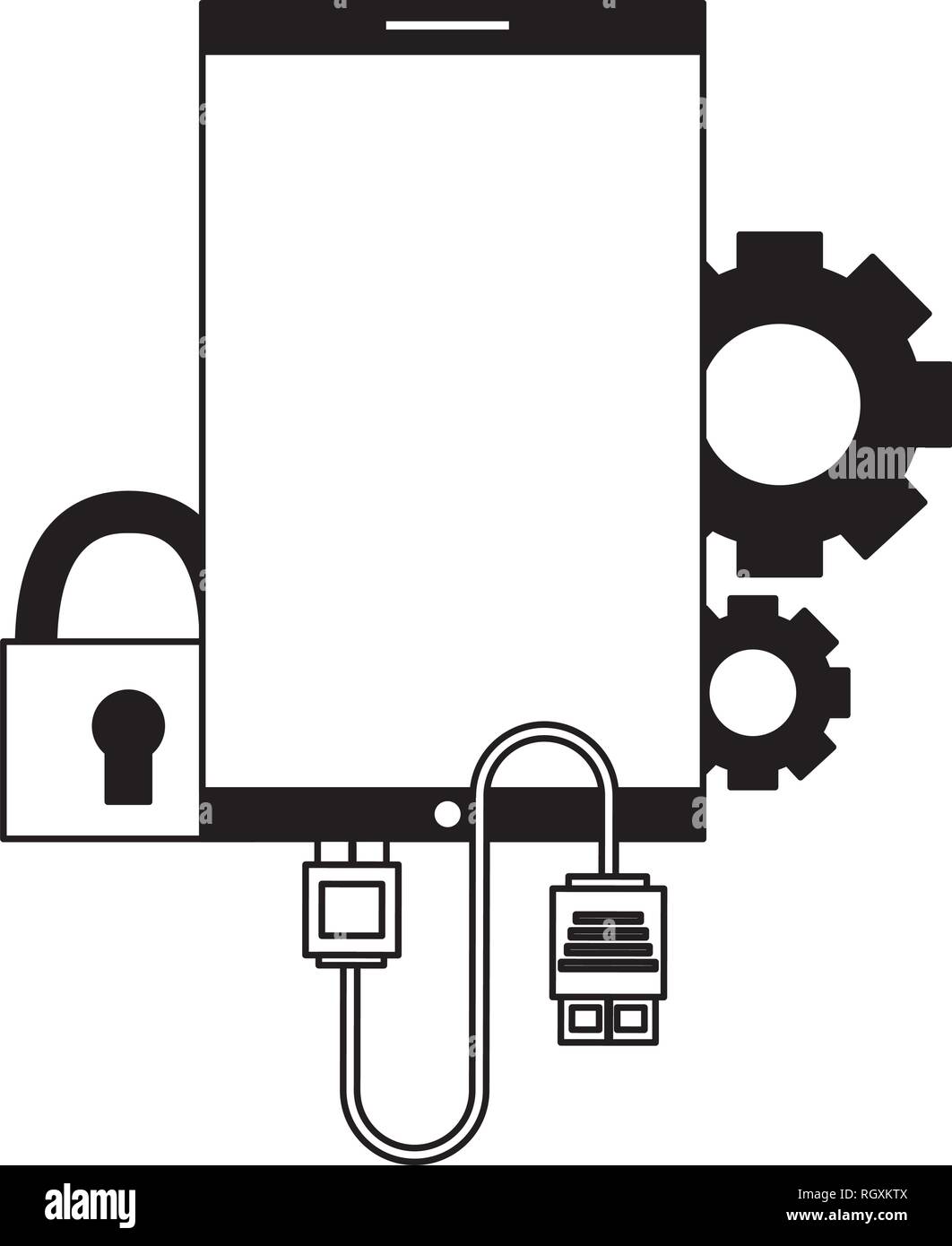 Security plug Stock Vector Images - Alamy