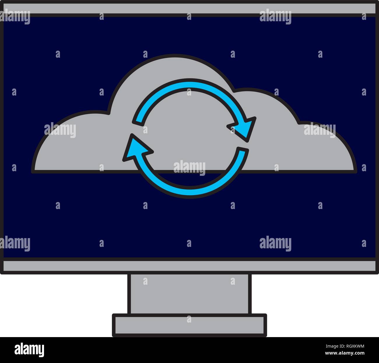 computer cloud computing reload arrows Stock Vector Image & Art - Alamy computer cloud computing reload arrows Stock Vector Image & Art - Alamy