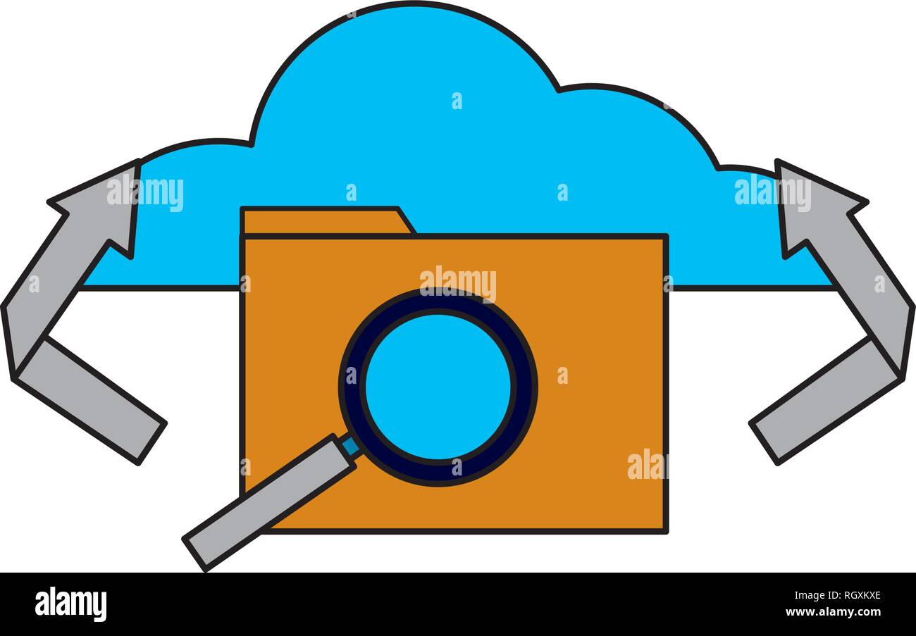 cloud computing folder transfer analysis Stock Vector Image & Art - Alamy