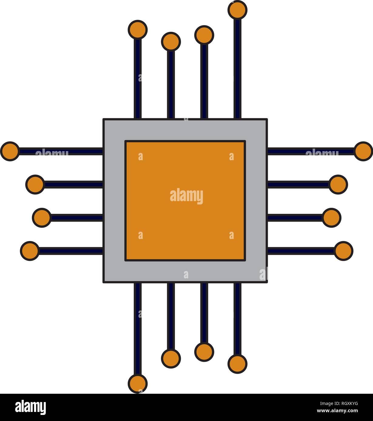 motherboard circuit hardware Stock Vector Image & Art - Alamy