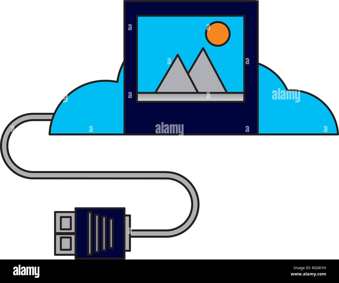 cloud computing connector Stock Vector Image & Art - Alamy